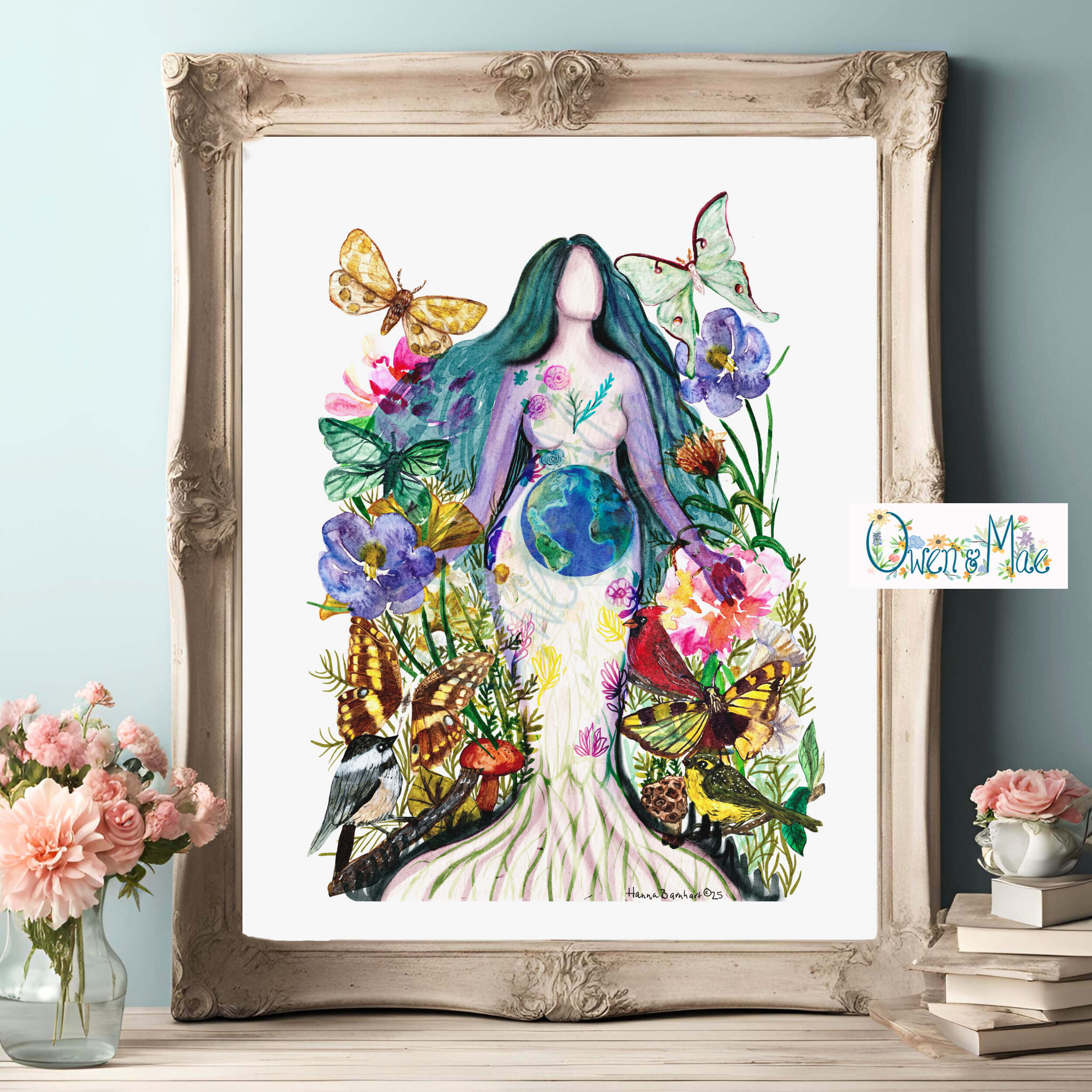 Gaia Goddess - Divine Feminine Wall Art | Owen and Mae